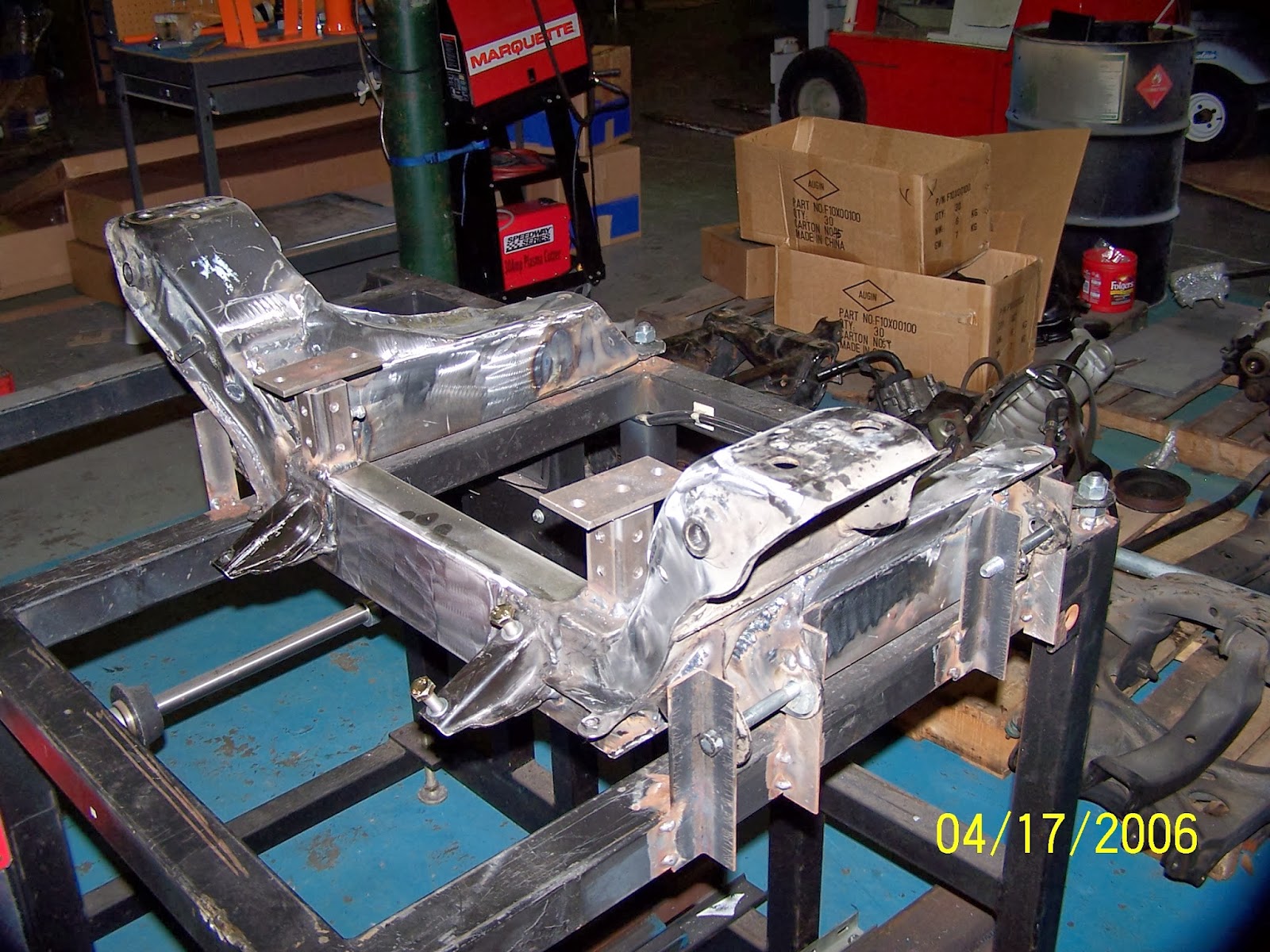 MiataV8 Conversion: Modified stock subframe