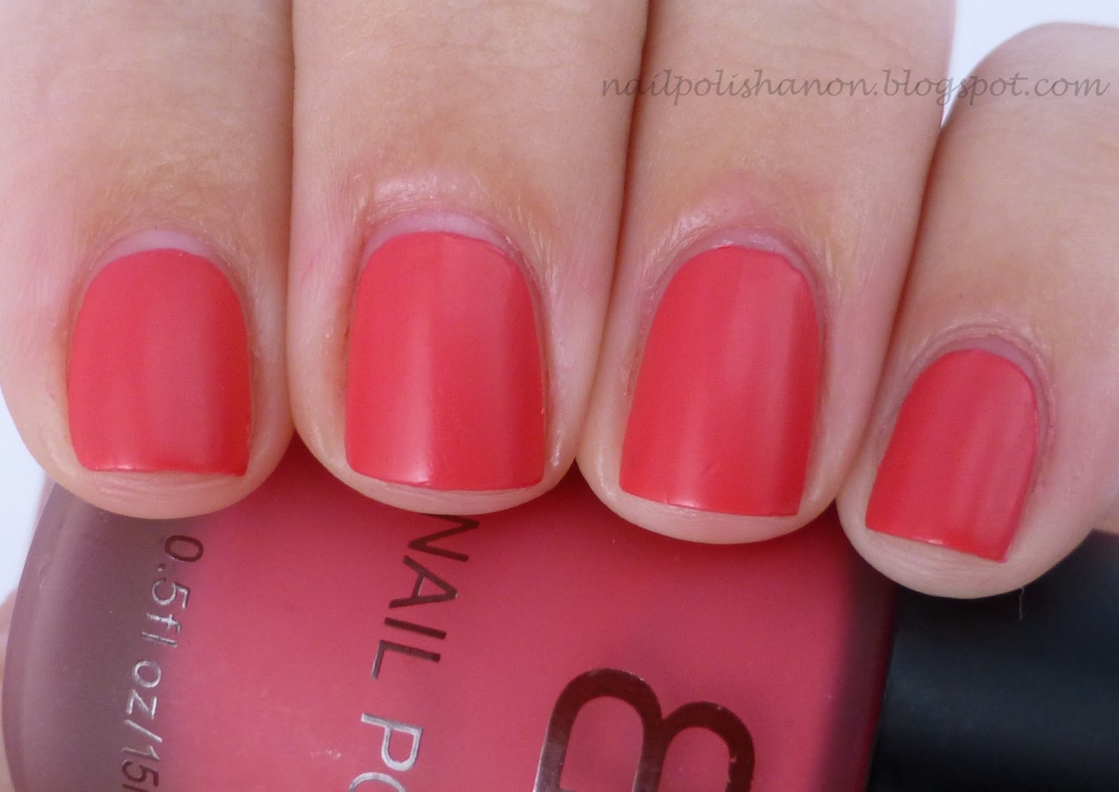 Nail Polish Anon: BK Matte Pink Polish from Born Pretty Store