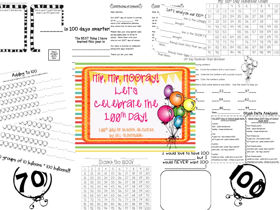 ABC's and Polka Dots: 100th Day pack.....finally!