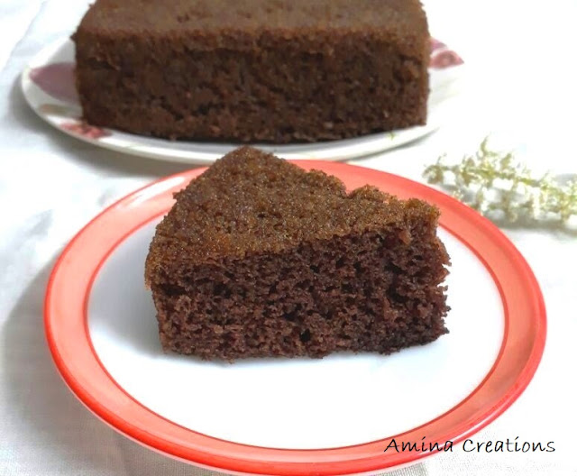 AMINA CREATIONS: RAGI AND CHOCOLATE SPONGE CAKE/ FINGER MILLET AND ...