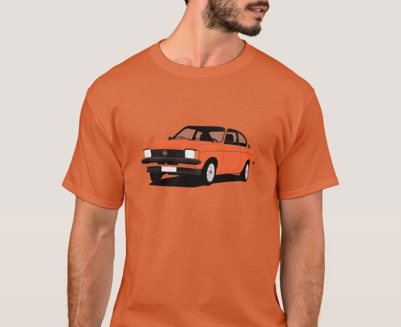 Opel Kadett C Coupé T-shirt | Car shirts | Classic, retro and vintage cars