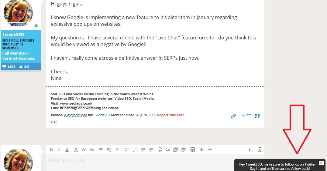 Random: Pop Ups on Websites