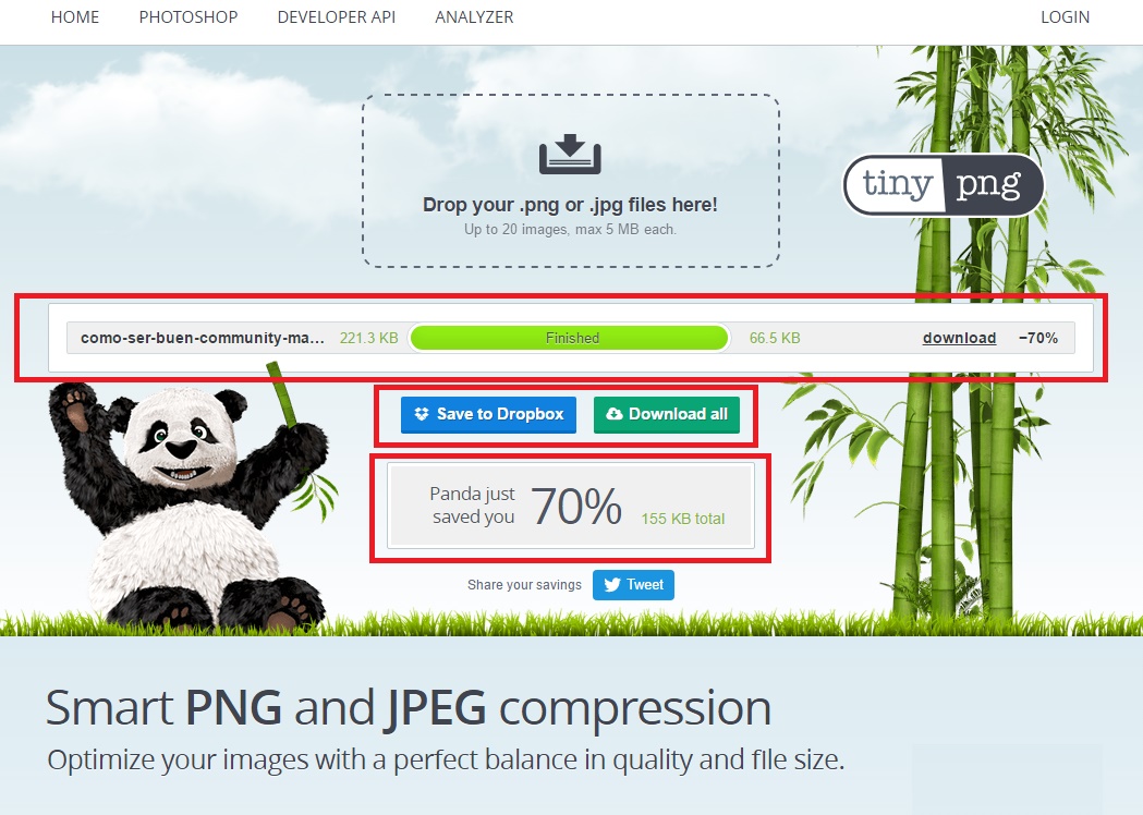 Cómo comprimir imágenes para tu sitio web ~ Curioseando
