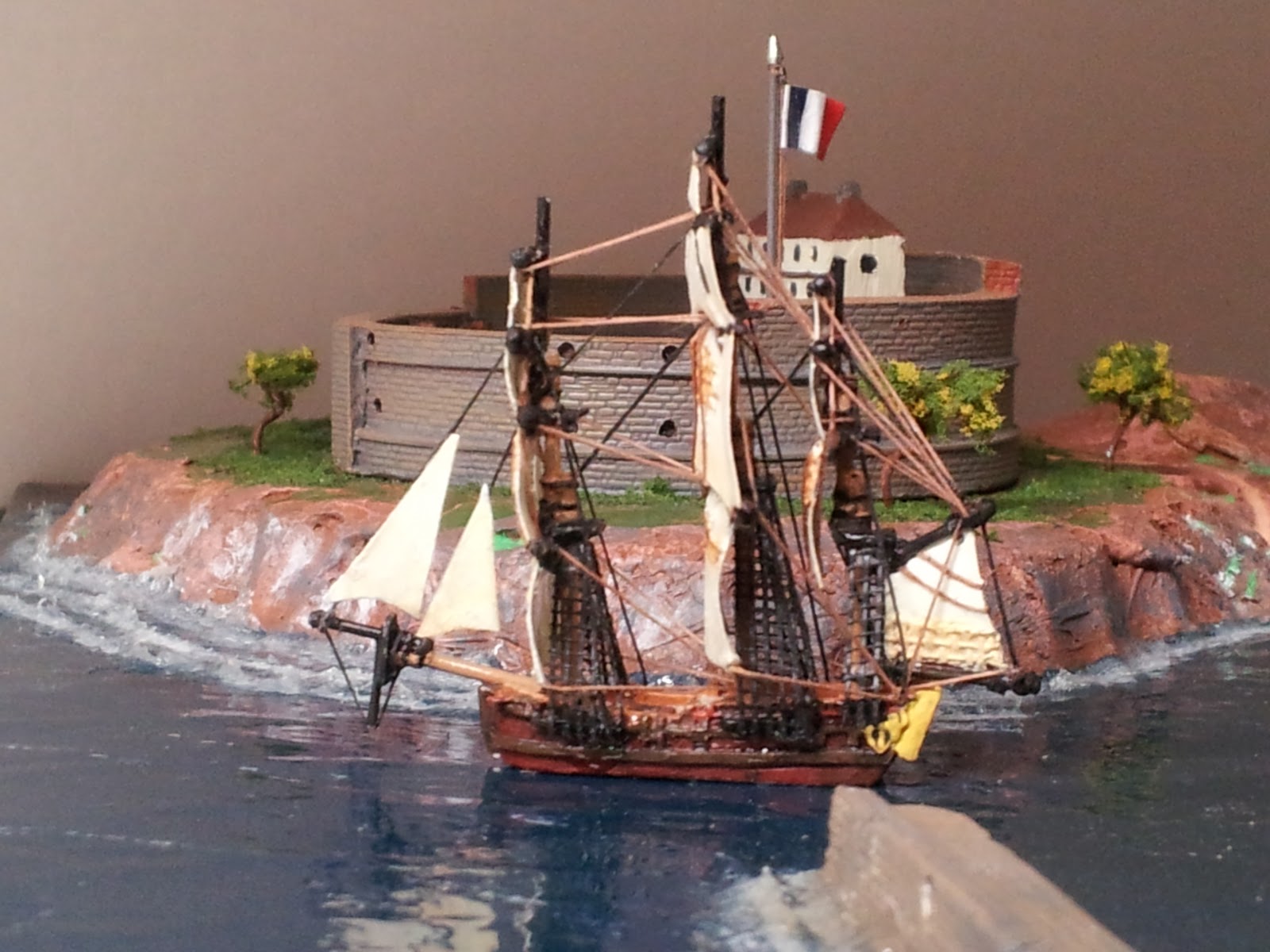 A Miniatures Hobby Room: Update on Langton 1:1200 Small Merchant part II