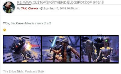 Customs for the Kid: CLONE WARS "QUEEN MIRAJ SCINTEL & CONVOR" created ...