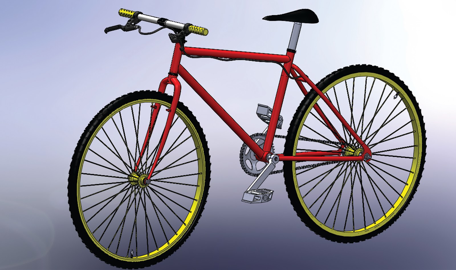 SOLIDWORKS, AUTODESK INVENTOR FROM MONGOLIA: SolidWorks 2011 Bicycle
