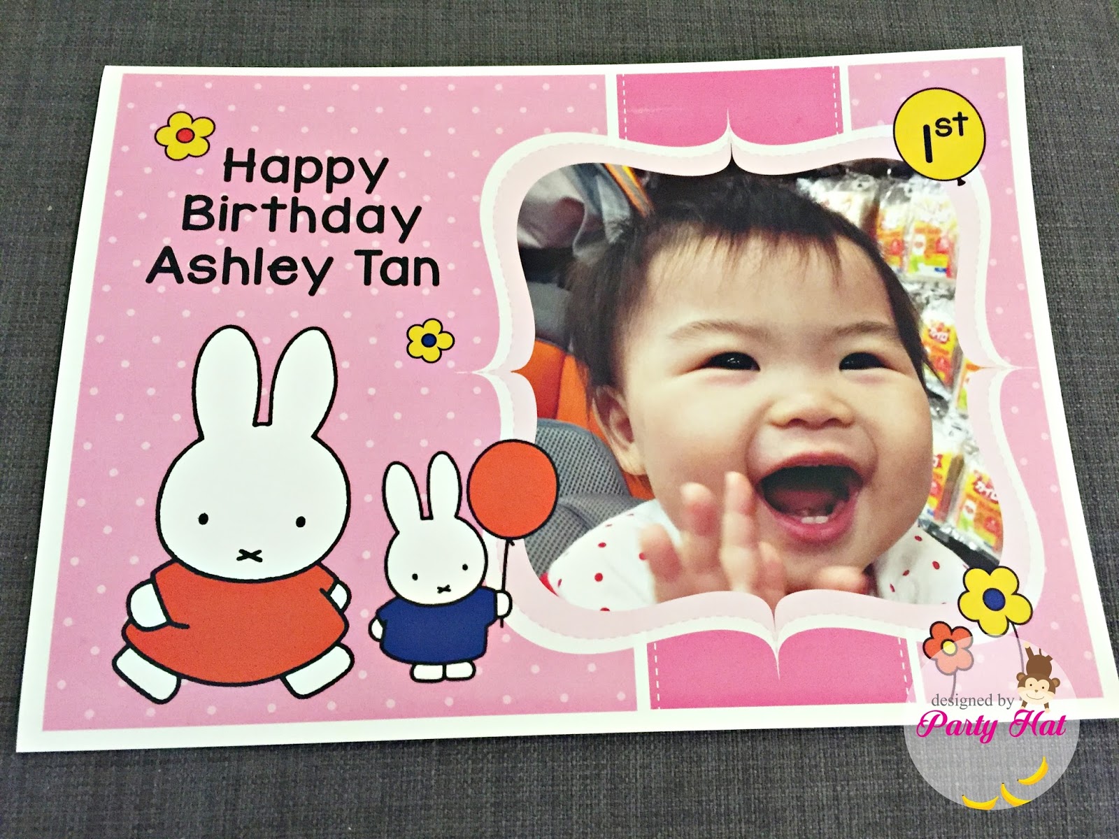 Party Hat: Miffy theme birthday party
