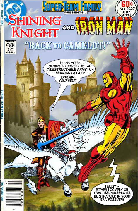 Super-Team Family: The Lost Issues!: Shining Knight and Iron Man