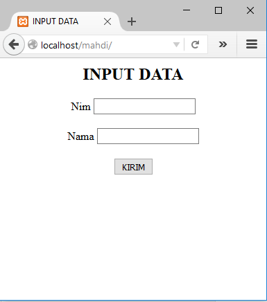 CARA INPUT DATA KE DATABASE DENGAN PHP - INFORMAN IT