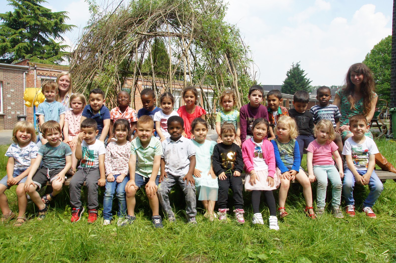 De boomhut: Klasfoto's