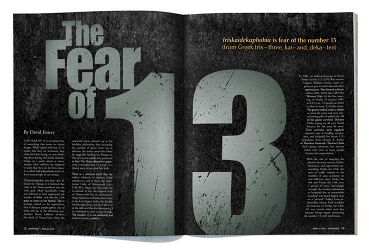 Dazed and Dazzled: Fear of Number 13