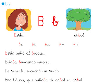 Lluvia de letras: CONOCEMOS A LA LETRA B