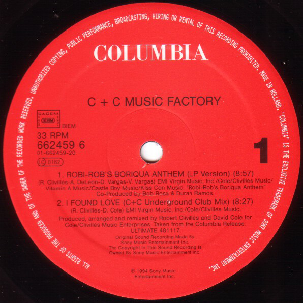radio retromix : C+C Music Factory - Boriqua Anthem (1995)