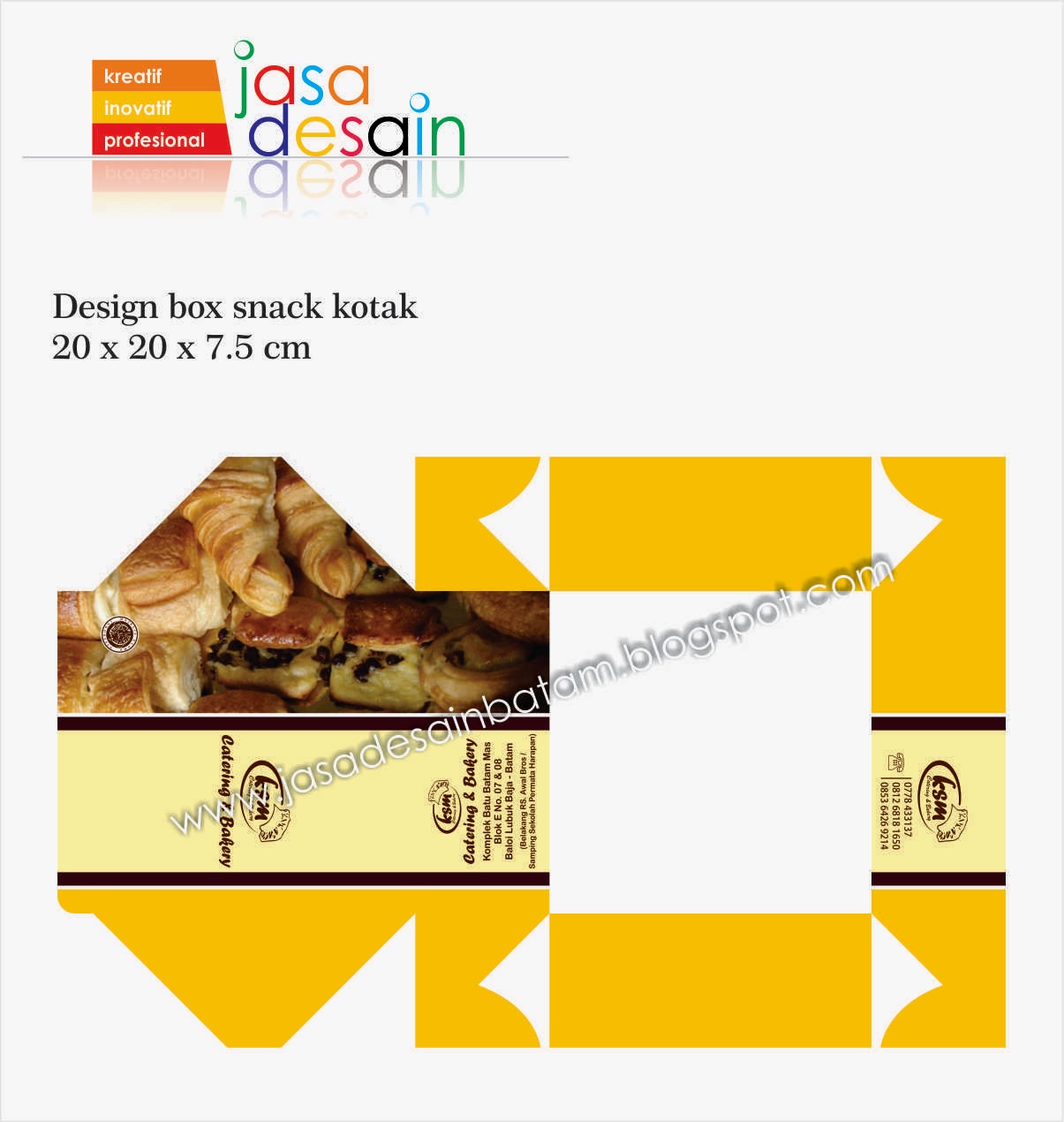 Jasa Desain: Desain Box untuk bisnis kuliner