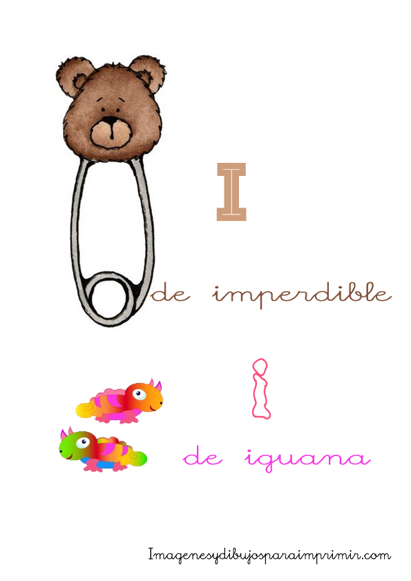 Palabras por I para imprimir-Colorear dibujos,letras, Actividades ...
