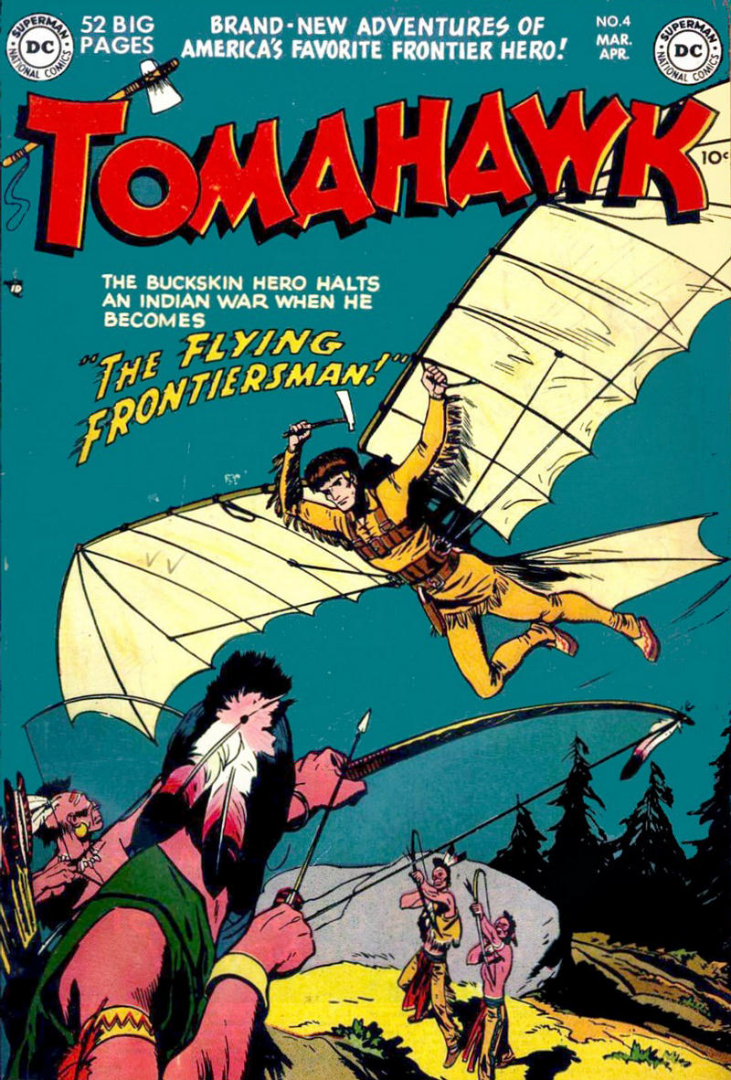 Pappy's Golden Age Comics Blogzine: Number 1994: Tomahawk in flight