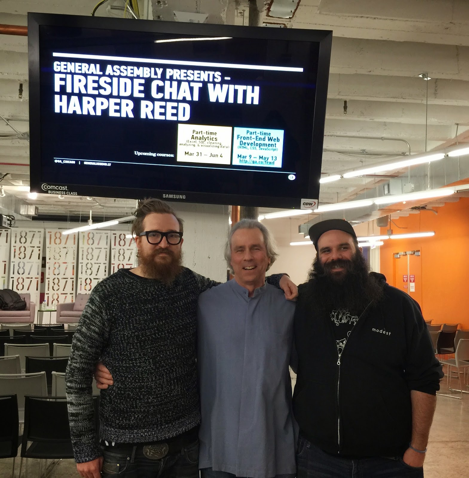 Hindsight : 1871 WELCOMES HARPER REED FOR FIRESIDE CHAT