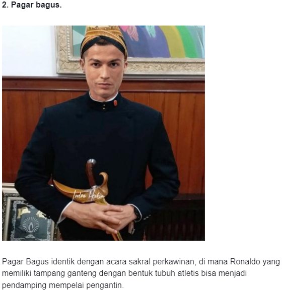 Imajinasi super, ini 6 Meme profesi Ronaldo andai tinggal di Indonesia ...
