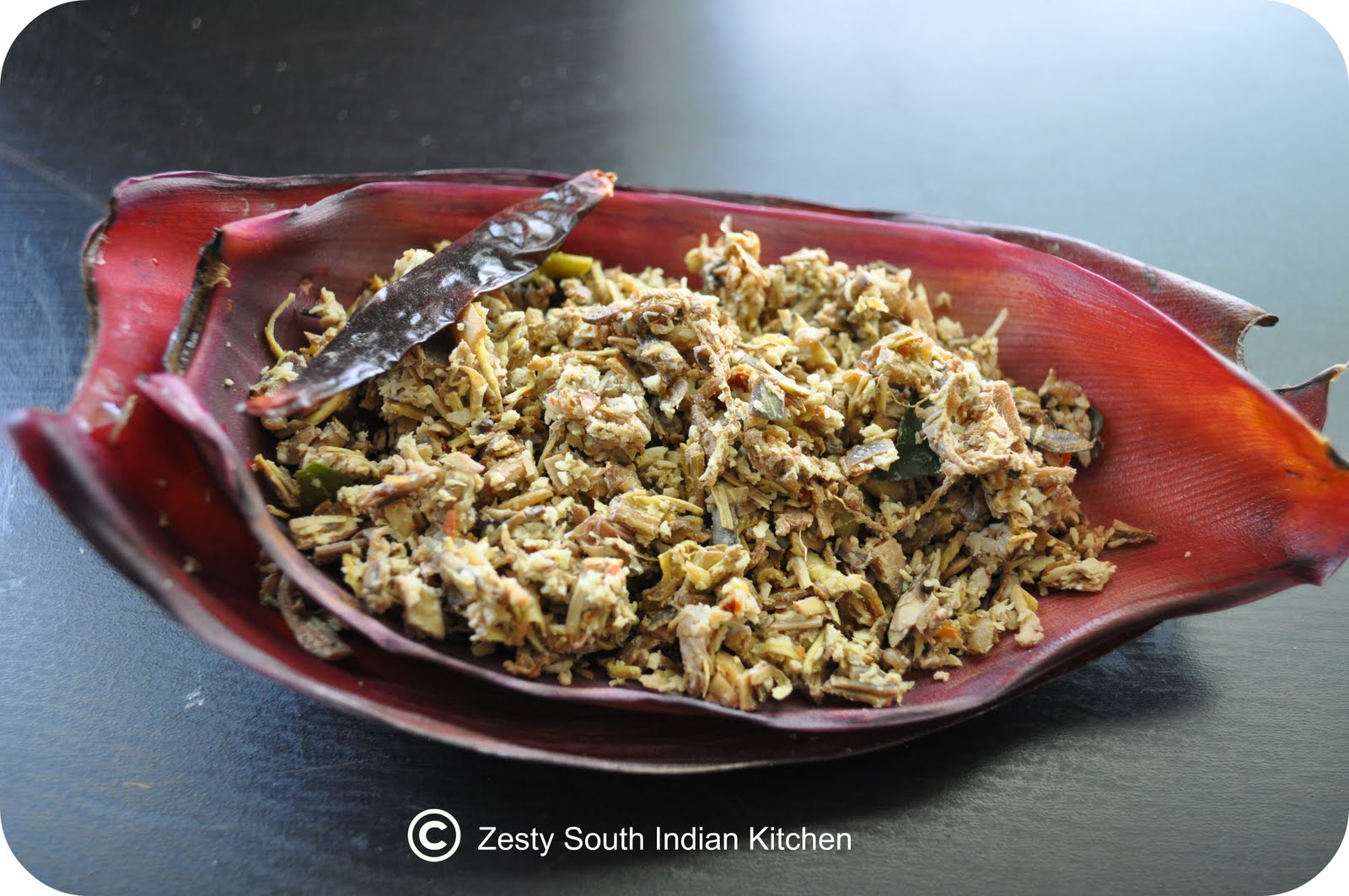 Vazha Koombu Thoran/ Banana Blossom Flower Stir Fry with Coconut ...