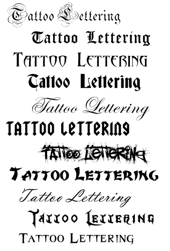 Tattoo Designs: Ideas of Fonts Tattoo Styles Pictures