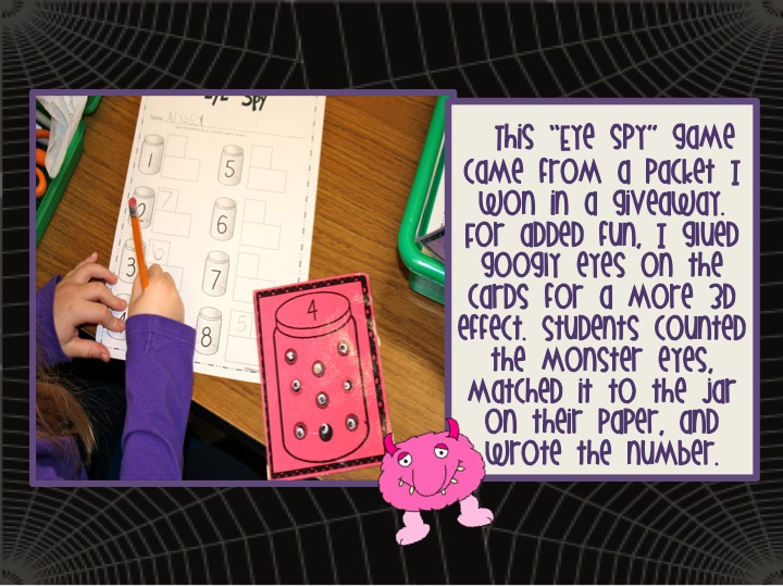 Eberhart's Explorers: Monster Math Work Stations