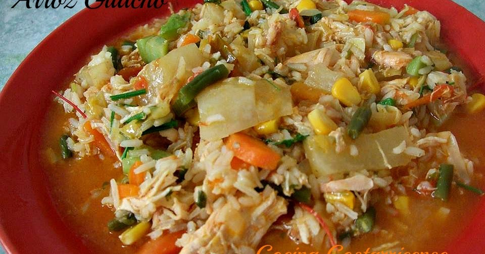 Cocina Costarricense: arroz guacho con pollo