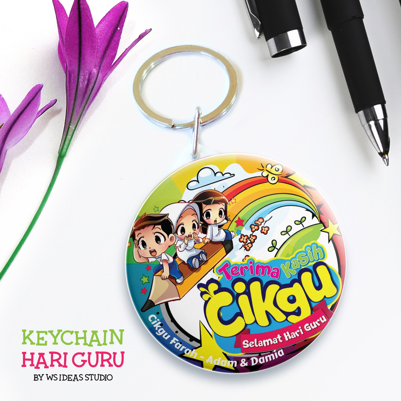 Wedding Stuff Malaysia: Keychain Hari Guru 2019