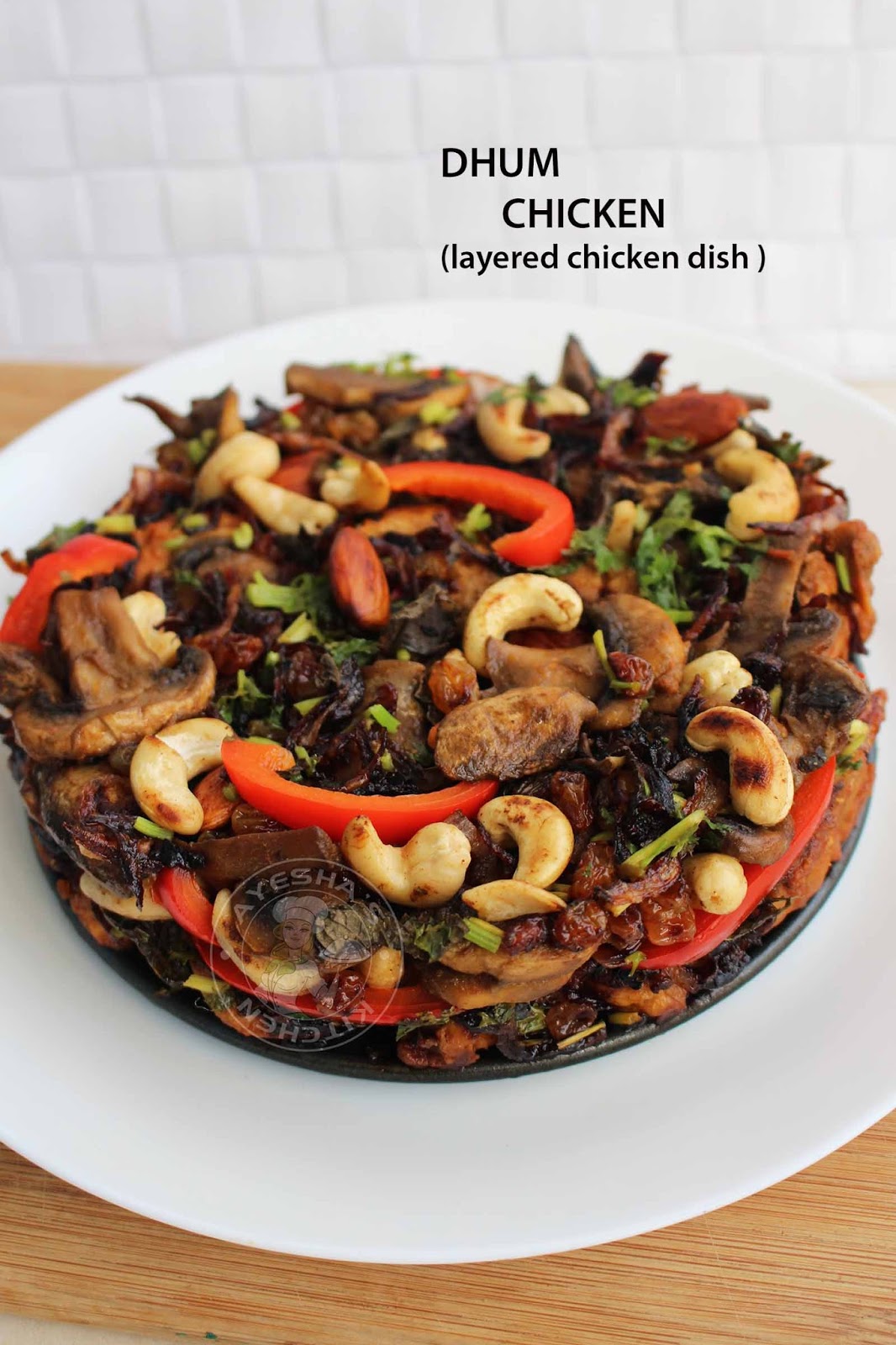 DUM CHICKEN - LAYERED CHICKEN DISH / PARTY CHICKEN RECIPE