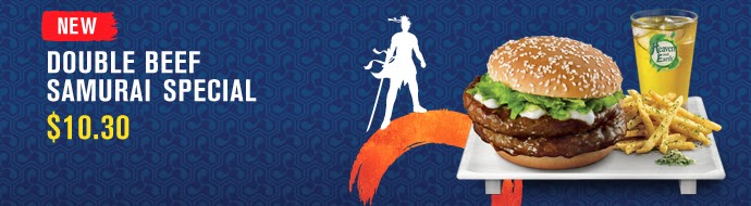 McDonald's New Samurai Chicken/Beef Burger - Tenda-Delicious Meat ...