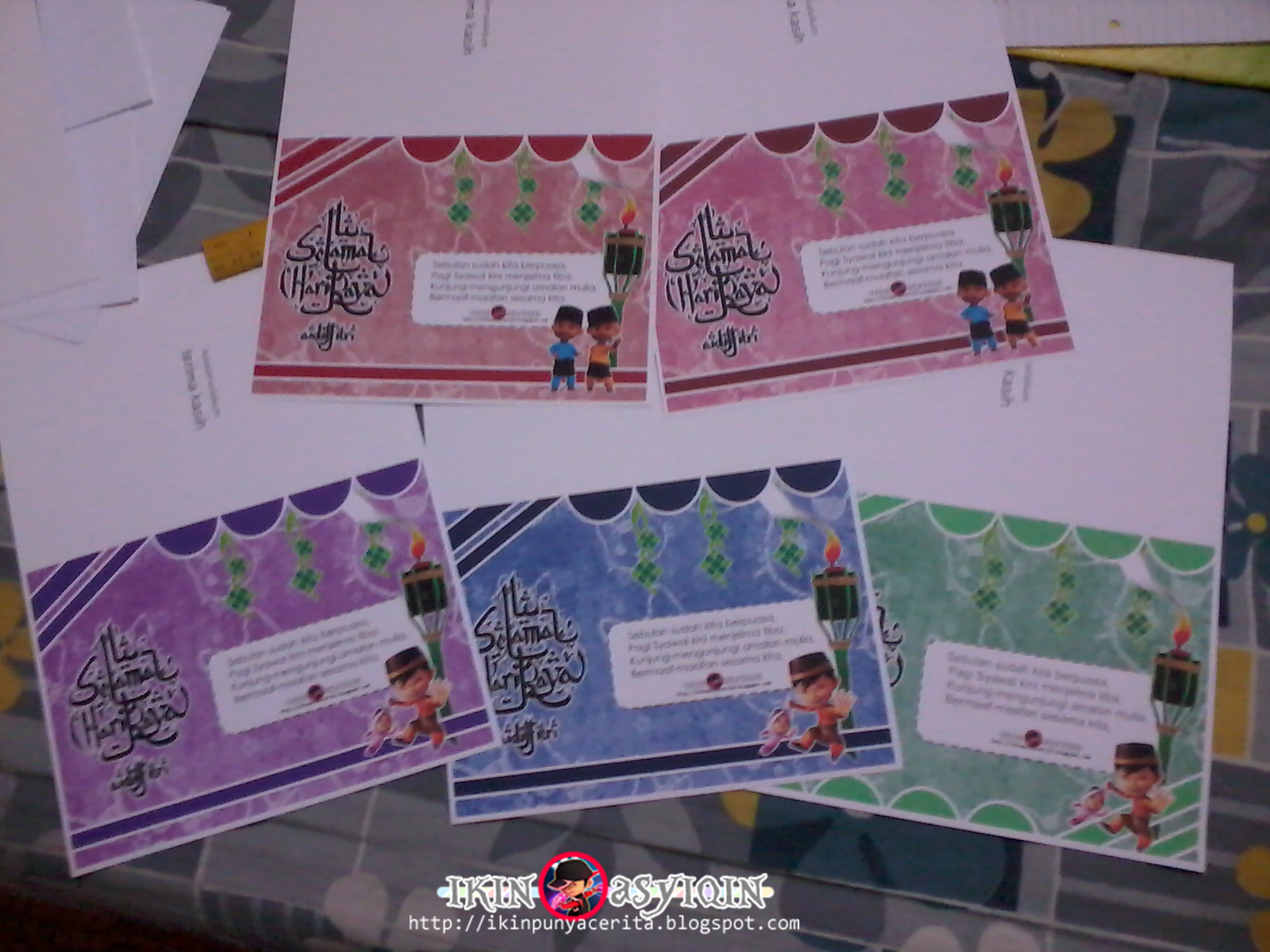 Projek Syiqin™: Projek Ramadhan Bahagian 2 : Buat Kad Raya