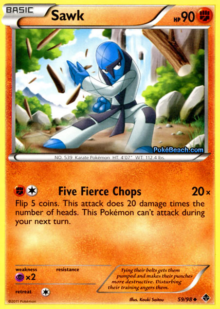 Sawk -- Emerging Powers Pokemon Card Review | PrimetimePokemon's Blog