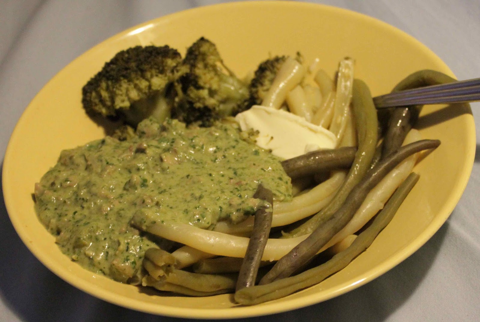 Mammas matrutor: Bönor, broccoli och savoykål-champinjon-spenatstuvning