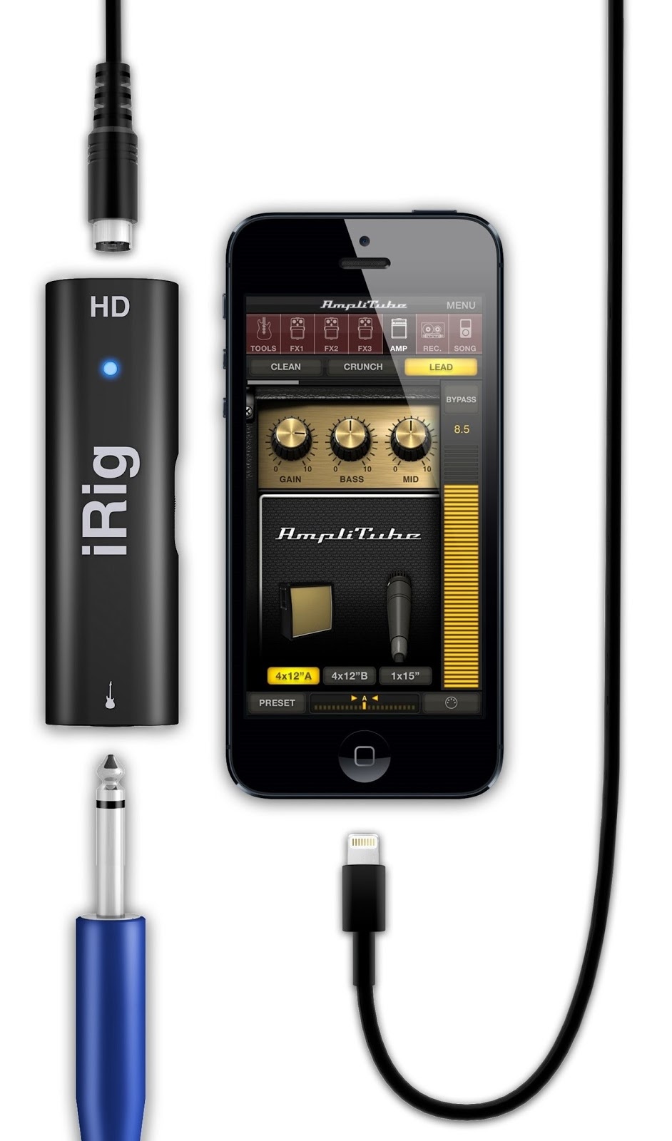 Gear Otaku: IK Multimedia iRig HD 2 発表。ヘッドフォン&アンプ出力搭載、フル版AmpliTube 付属の ...