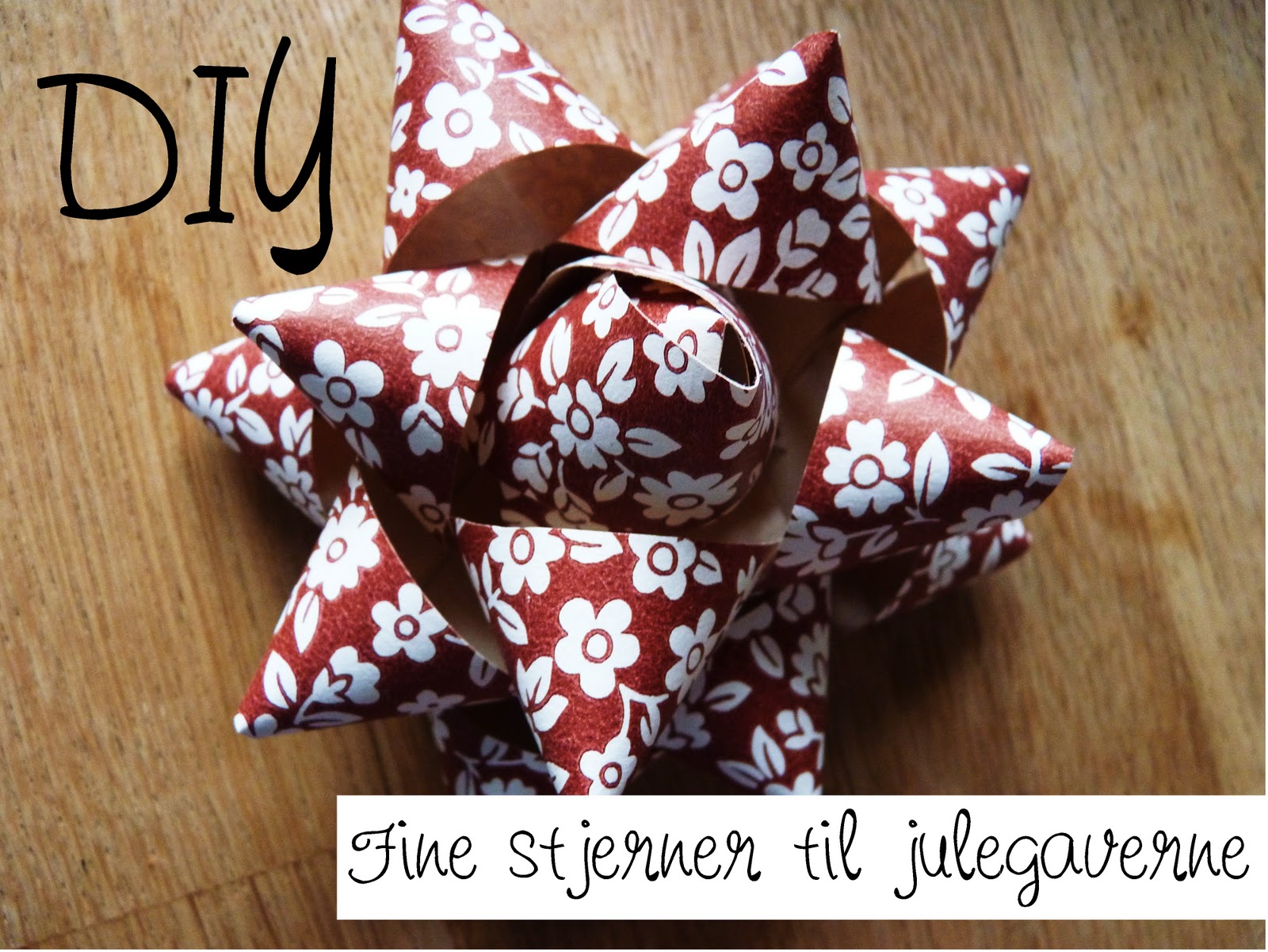 Blåmejsen: Fine stjerner til julegaverne - DIY...