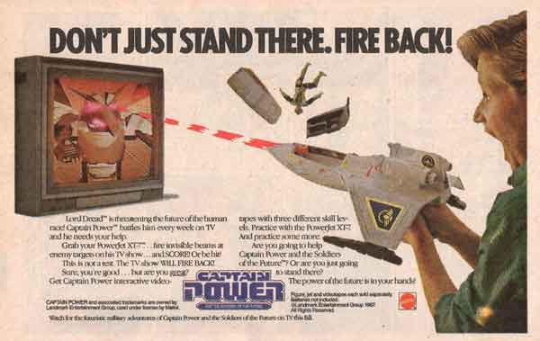 Urban Taggers.: Laser Tag: Captain Power- 80s cheese