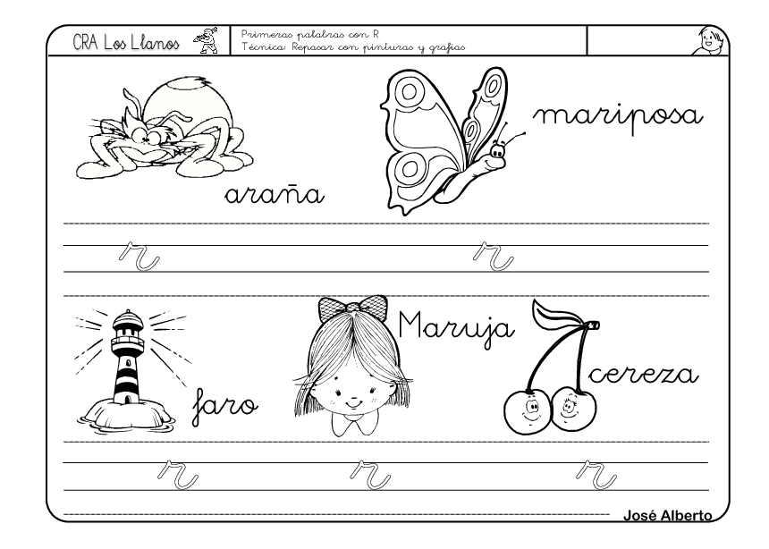 LA VENTANITA DE MI KINDER PALACE: LETRA R