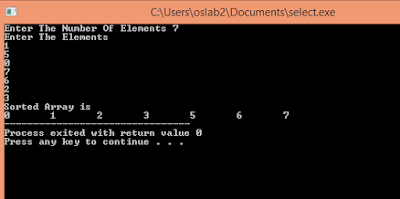 Selection Sort:) - PROGRAMMING