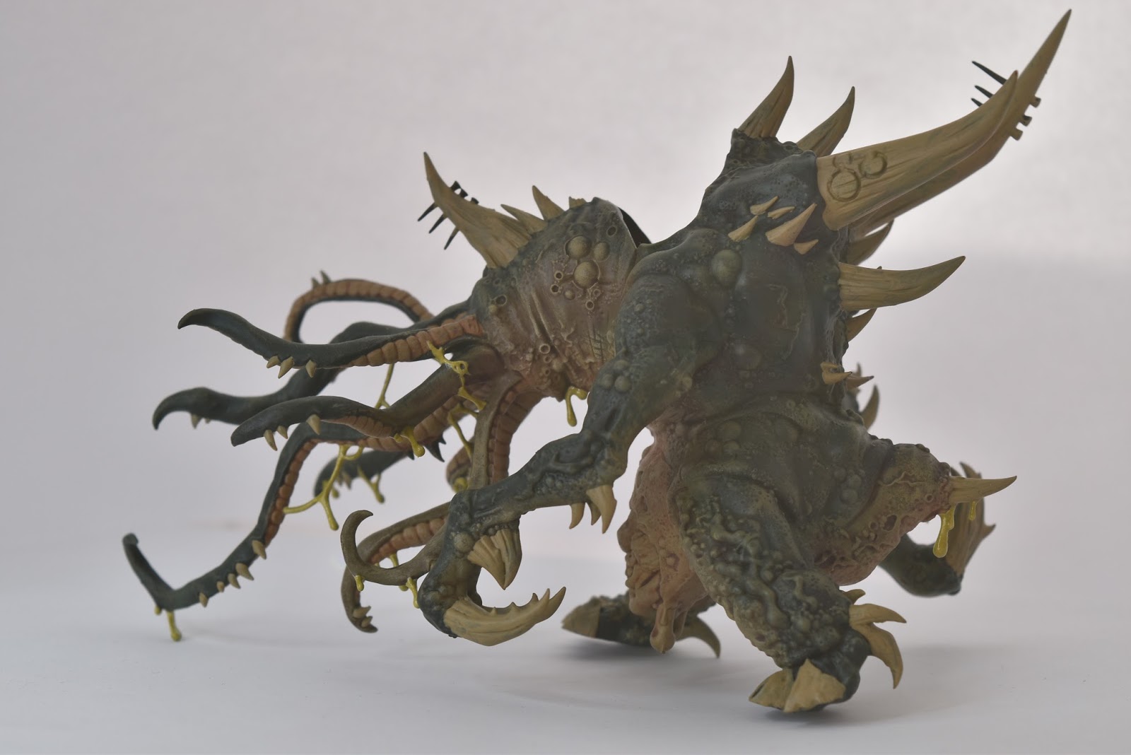 Converted Nurgle Army: Maggoth Lord - W.I.P v1 - Beast body / Basecoat