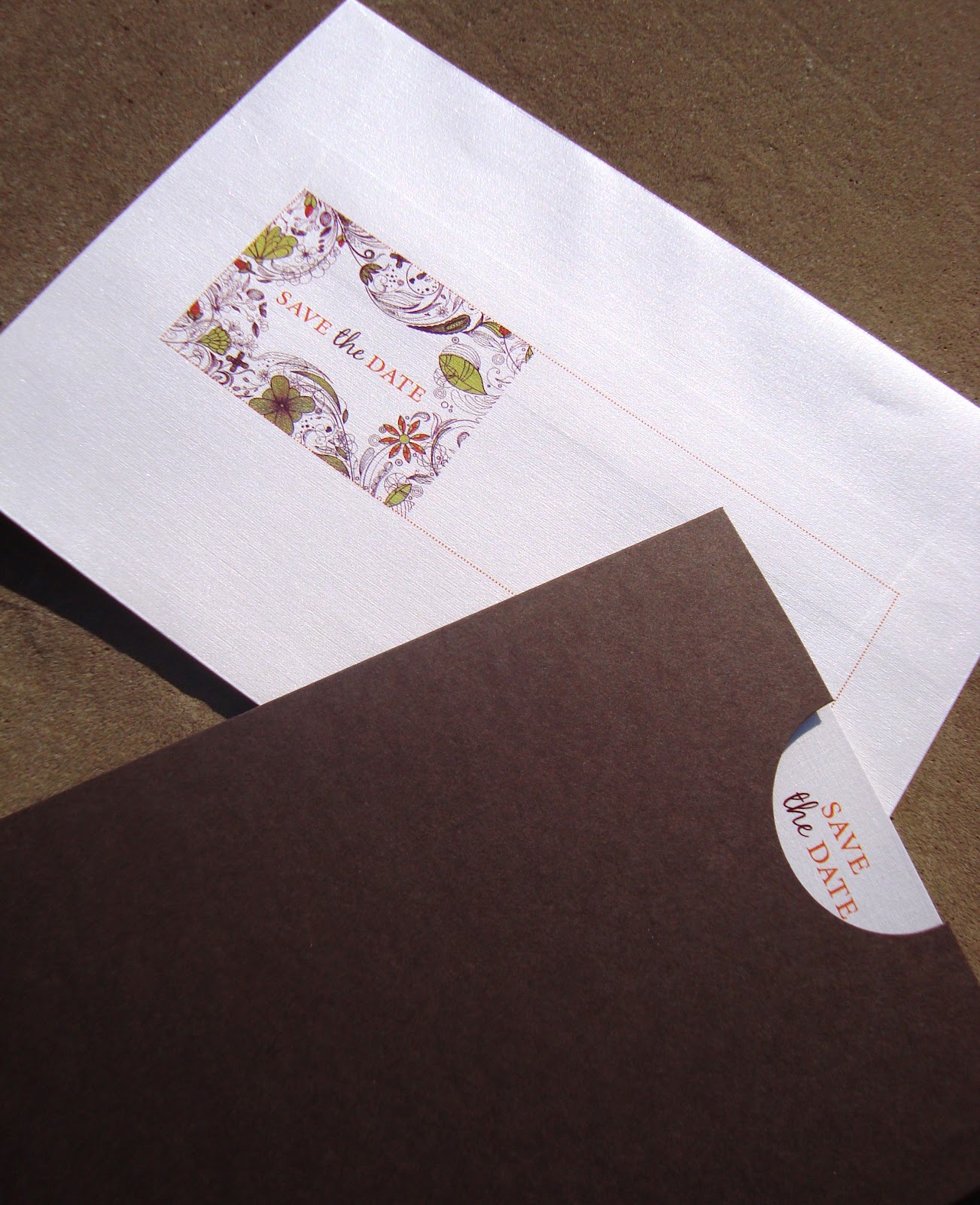 Paperworks Design Studio: Pocket Sleeve Save the Date