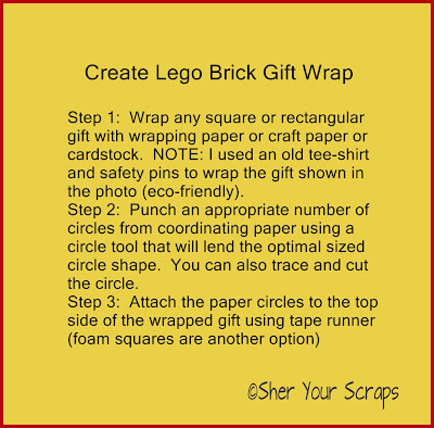Sher Your Scraps: Lego Scrap Wrap Tutorial