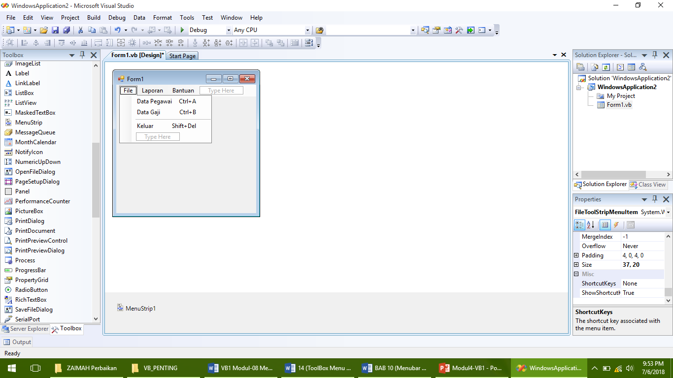 Pengenalan Dan Perkembangan Visual Basic