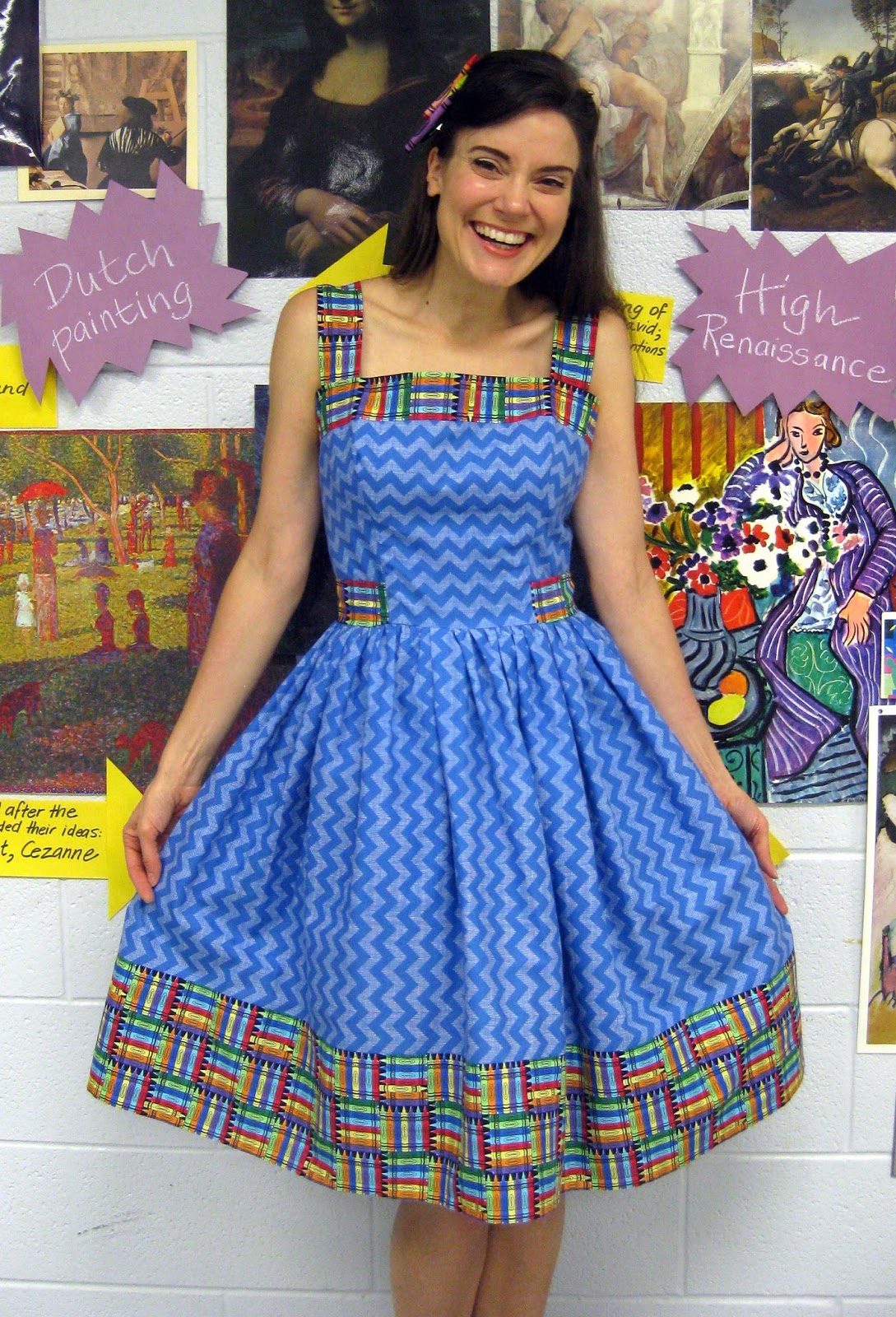 Cassie Stephens: DIY: A Crayon-tastic Dress and A GIVEAWAY!