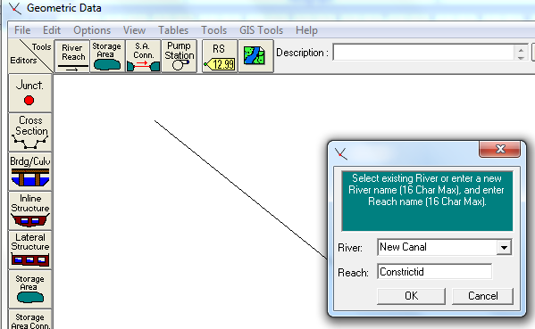 HEC-RAS Tutorial: Geometric Data File