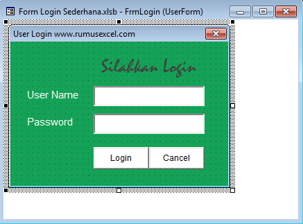 Cara Membuat Form Login di Microsoft Excel - Rumus Excel
