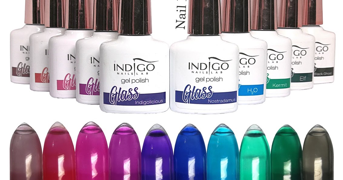 Indigo Nails "Glass" Collection - swatches of all 10 colors | NAIL IT ...