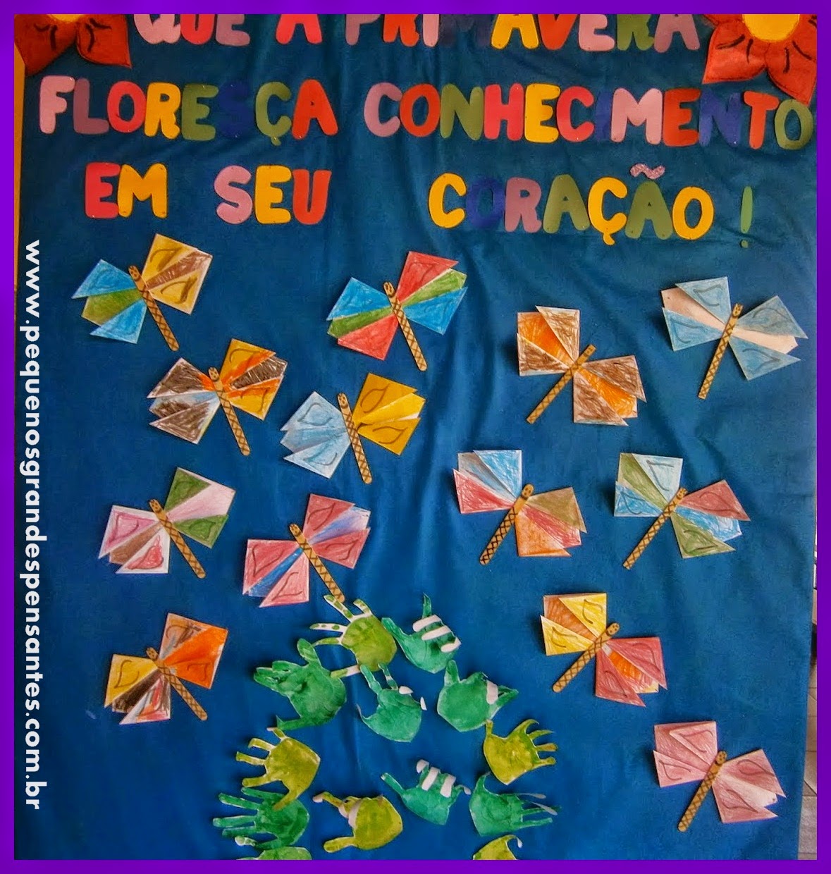 Sugestões de Murais para Primavera ~ Atividade para imprimir