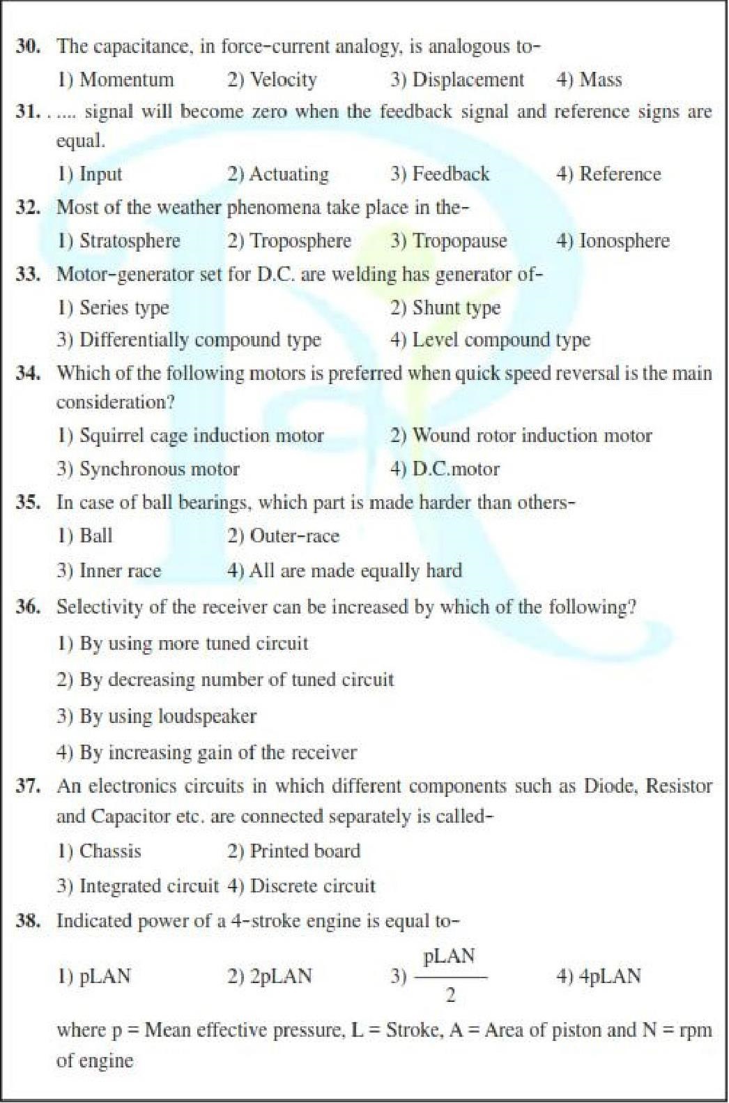 RRB JE ELECTRICAL SOLVED QUESTION PAPER FREE | RRB PREVIOUS QUESTION PAPERS