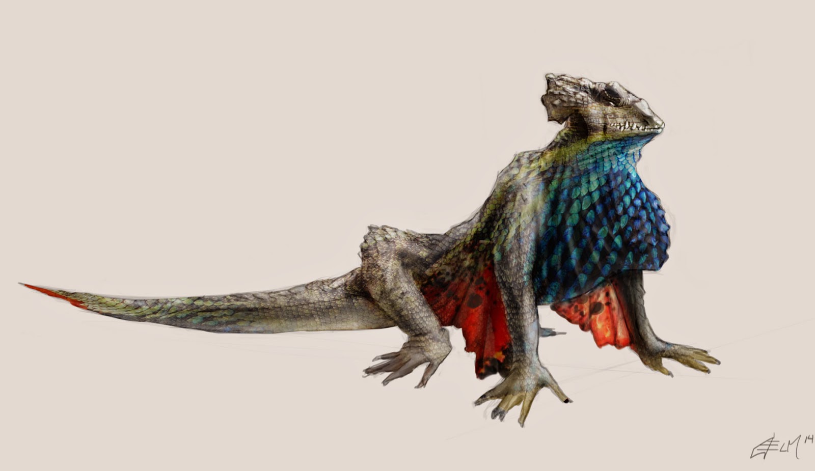 Nathan Elmer - Portfolio: Sci Fi Reptile Creature Design