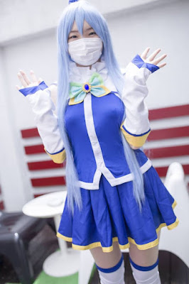 Cosplay ECCHI: Cosplay Aqua from KonoSuba