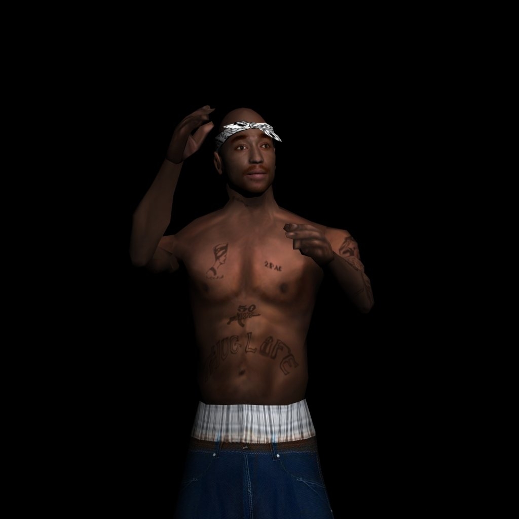 GTA MG EXTREME ::.::: GTA SA - Skin Tupac em HD